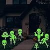 Amazon.com : Thyle 10 Pcs Halloween Alien Yard Sign Glow in The Dark ...