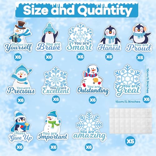 Snapklik.com : 72PCS Winter Snowflake Bulletin Board For Classroom ...