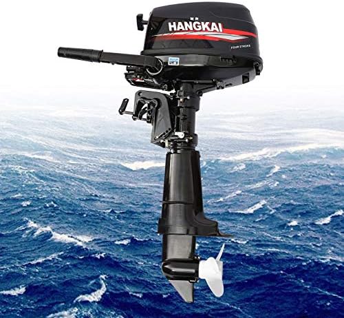 Amazon.com: Gbonklong HANGKAI Outboard Motor, 4 Stroke Outboard Engine 6.5 HP Fishing Boat ...
