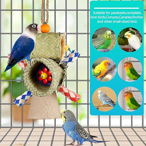 Snapklik.com : Bird Toys,Bird Foraging Bark Sola Stick Natures Bento ...