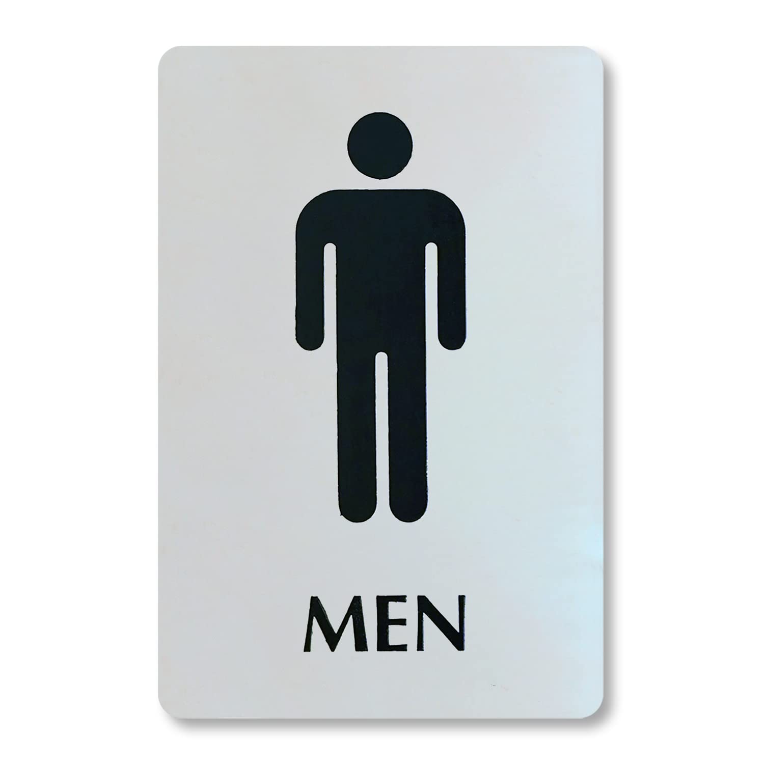 Mens Restroom Signage TOWER "MENS TOILET" SIGNAGE 150x150mm Hasmart