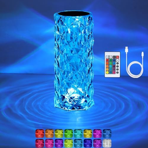 BRIMAX 5.9‘’ Dimmable RGB Table Lamp, Color Changing LED Touch Lamp ...