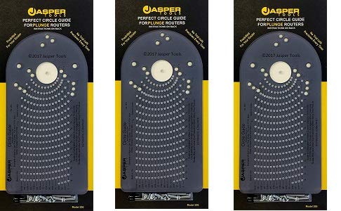 Jasper 200J Model 200 Circle Cutting Jig for Plunge Router (3-(Pack ...