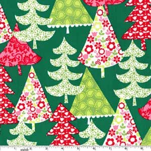 Amazon.com: Calico Trees Christmas Fabric One Yard (0.9m) CX4929: Home ...
