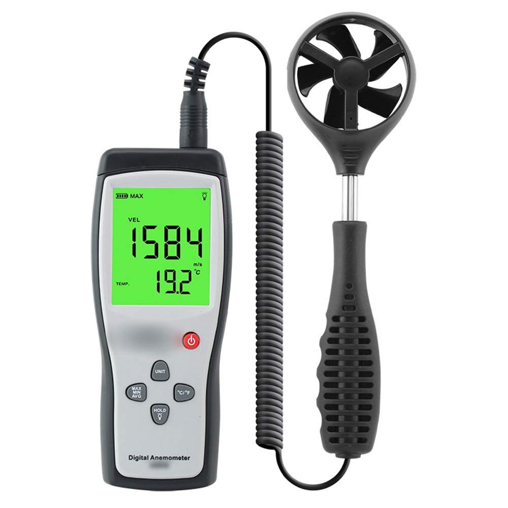 Buy DANHCHUN Split Type Anemometer Wind Temperature Digital Display ...