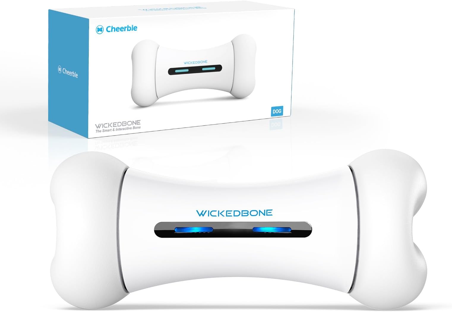 Amazon.com: Cheerble Wickedbone Smart Bone: Interactive & Automatic Dog ...