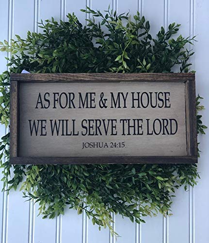 Amazon.com: Rustic As For Me & My House Wood Sign, Farmhouse Decor ...