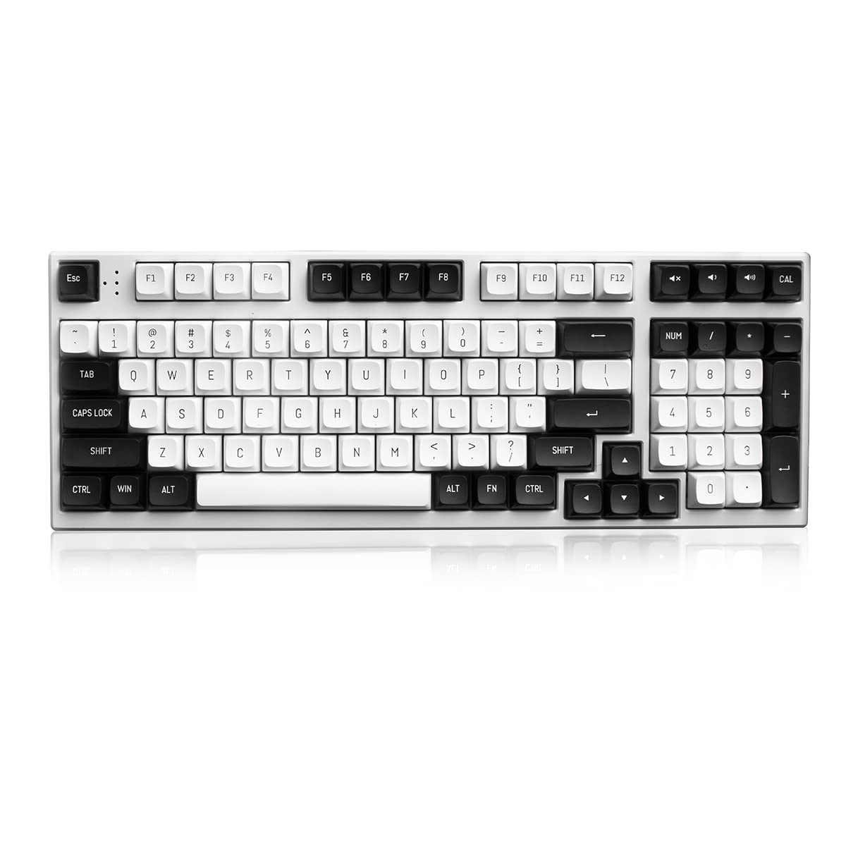 Keycaps 150 Keys English Black And White Msa Profile Double ...