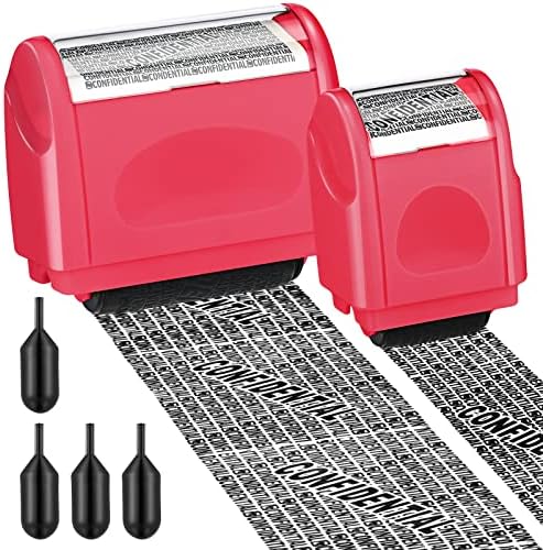 Amazon.com : 2 Pack Identity Protection Roller Stamps Identity Theft ...