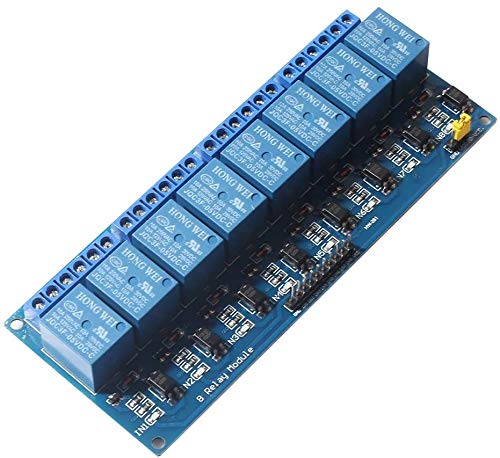 Scriptronics 8 Channel DC 5V Relay Module with Optocoupler for UNO R3 MEGA 2560 1280 DSP ARM PIC ...