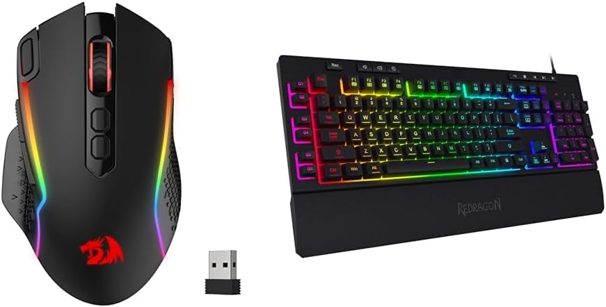 Amazon.in: Buy Redragon M810 Pro Wireless Gaming Mouse, 10000 DPI Wired ...