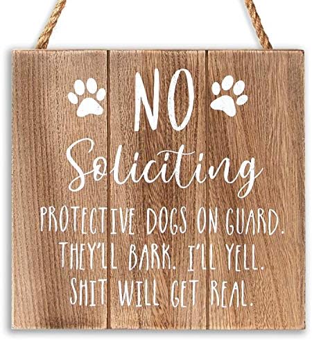Amazon.com : No Soliciting Sign for House Funny No Soliciting Yard Sign ...