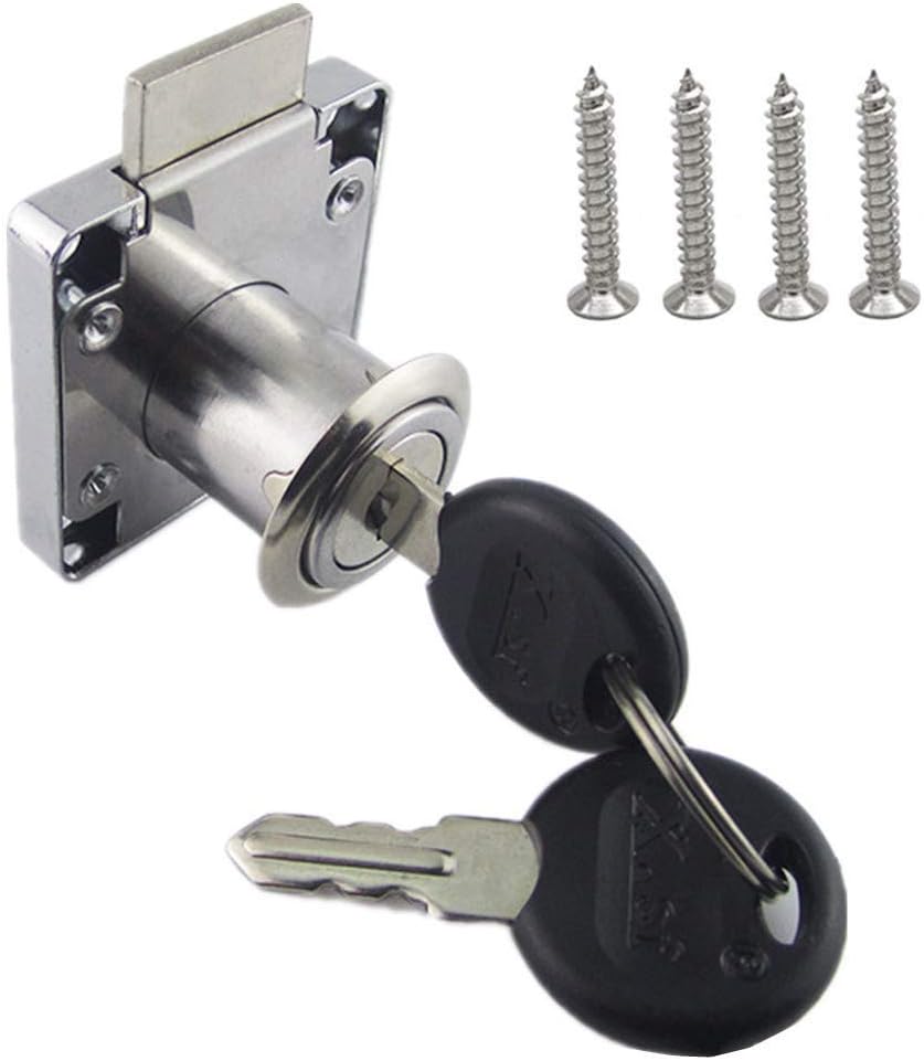 2 Sets Security Drawer & Cabinet Door Lock, Cylinder Cam Lock Mailbox ...