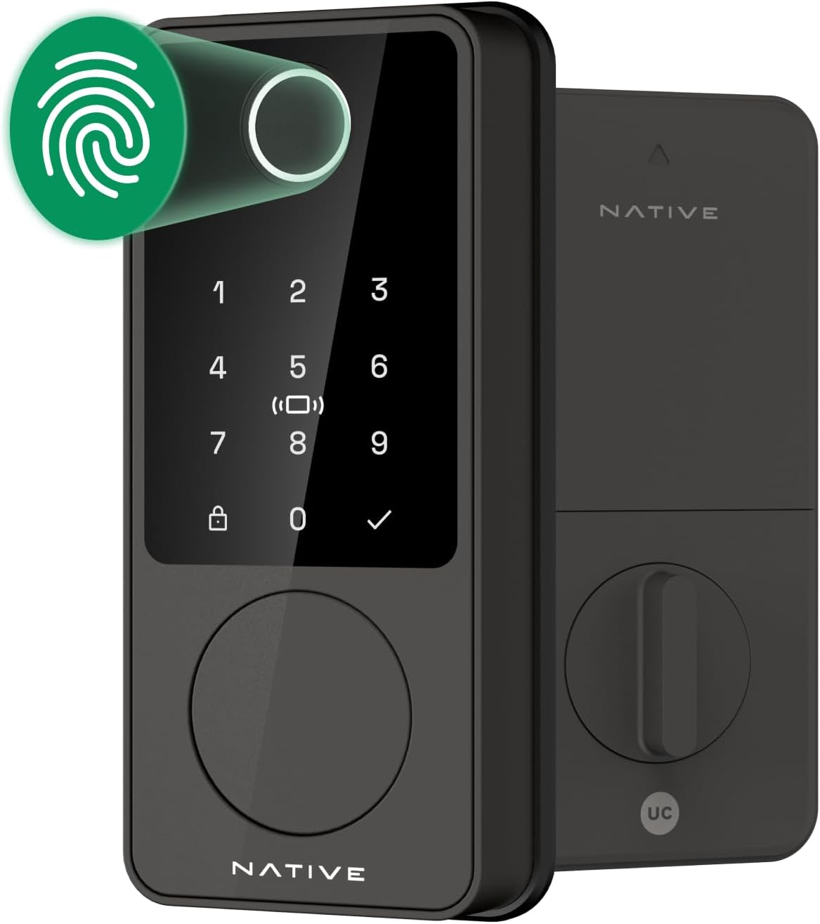 The ORIGINAL QUBA Quest Smart Digital Lock: 5-Way Unlocking - Biometric ...