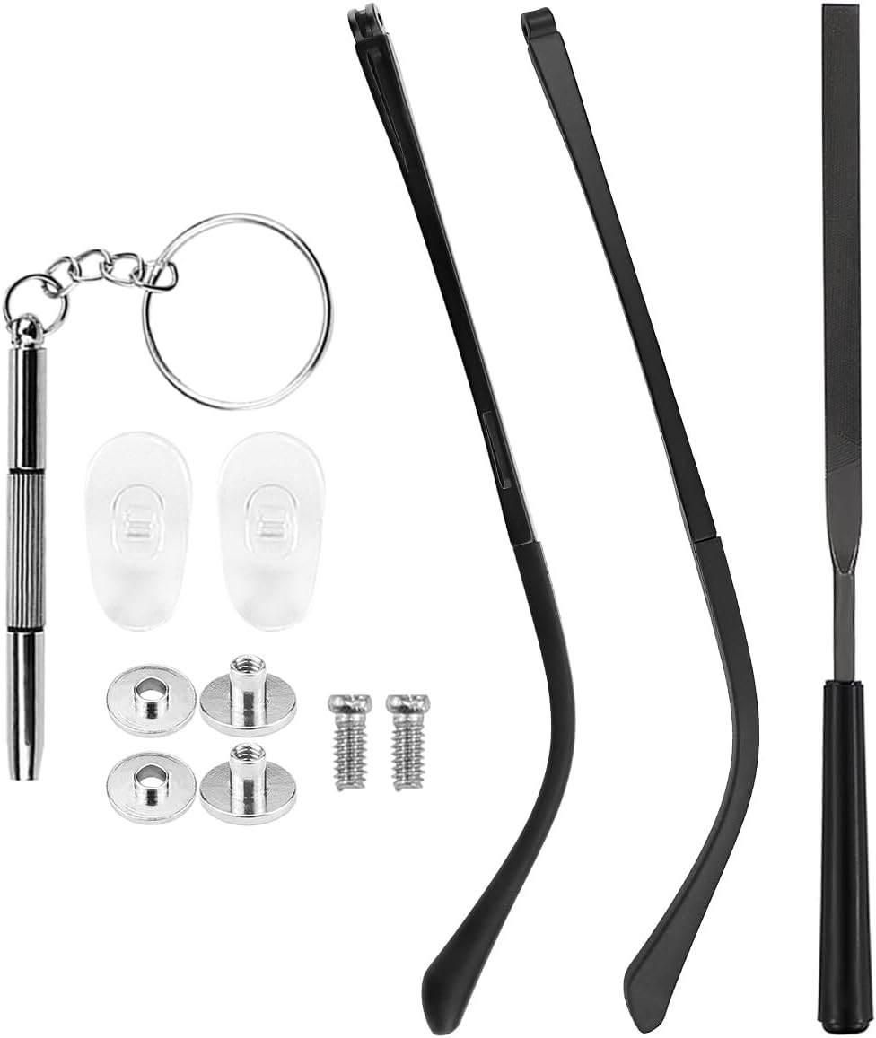 Amazon.com: 1 Pair Metal Glasses Replacement Arms Kit with Screwdriver ...