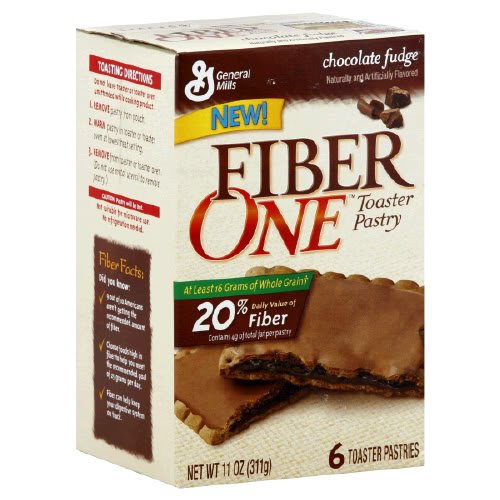 Amazon.com: Fiber One Toaster Pastry Chocolate, 6-Count Box (Pack of 6)