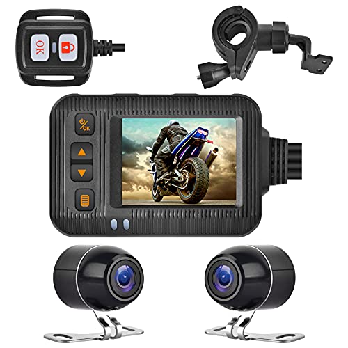 Sany Motorcycle Camera Dash Cam 1080P+720P Dual AHD Front Rear Bike ...