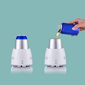 Amazon.co.jp: Office Desk Electric Drink Cooler Cup, Portable Mini ...
