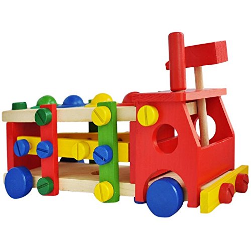 ToddlersToys Wooden Screw Car Vehicle | Reassembly Multifunction ...