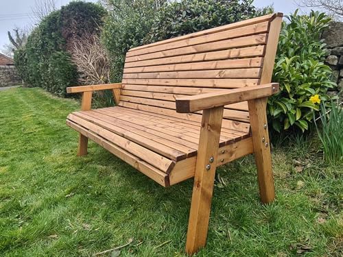 Garden Bench Heavy Duty 3 Seater : Amazon.co.uk: Garden