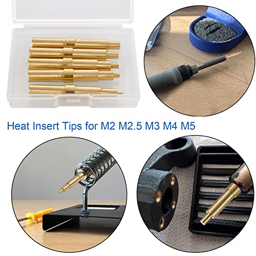 Heat Set Insert Tips for Threaded Inserts, Compatible with Weller ...