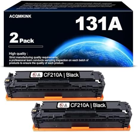 Amazon.com: ACQMKINK 131A Black Toner Cartridge CF210A Replacement for ...