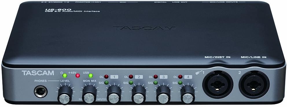 Amazon.com: TASCAM US-600 6-in/4-out USB 2.0 Audio Interface : Musical ...