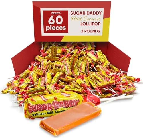 Amazon.com : Sugar Daddy Milk Caramel Lollipops - Candy Variety Pack ...