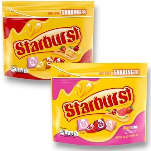 Amazon.com : ASSORTIT X Starburst Collab Original & Fave Reds Variety ...