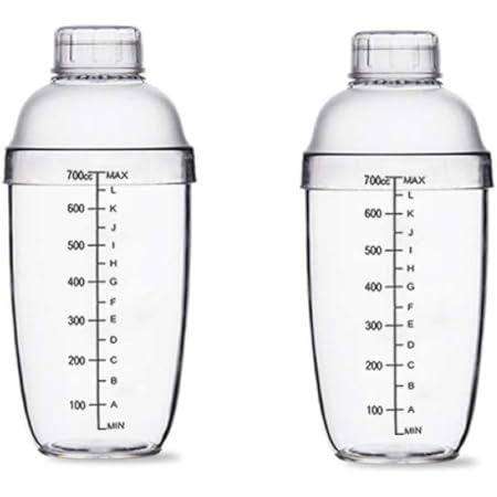 Amazon.com: FEOOWV Plastic Cocktail Shaker, Hand Drink Mixer Boba Tea ...
