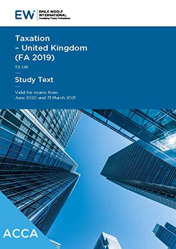 ACCA Taxation (TX) FA2019 Study Text - 2020-21 eBook : Emile Woolf ...