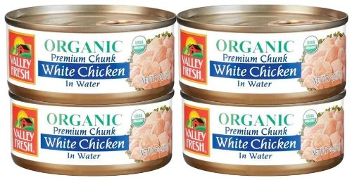 Amazon.com: Valley Fresh Organic White Chicken in Water, 5 oz Cans ...