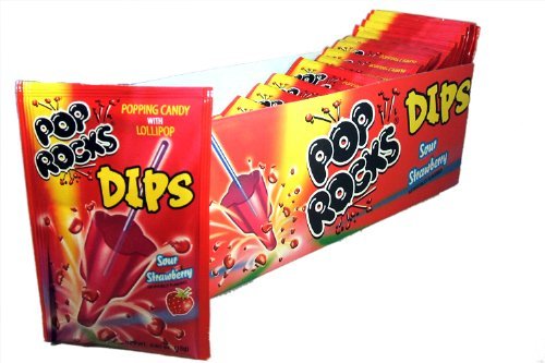 Amazon.com : Pop Rocks Dips - Sour Strawberry 18ct. : Candy : Grocery ...