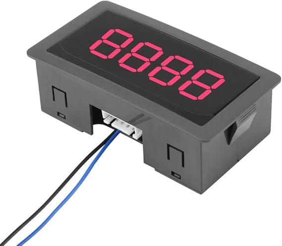 Amazon.com: DC 8-24V Digit Counter, 4 Digit LED Digital Display 0-9999 ...
