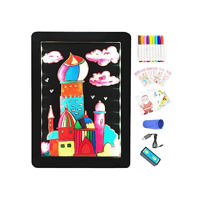 Buy LED Message Writing Board, 16" x 12" Flashing Illuminated Erasable ...