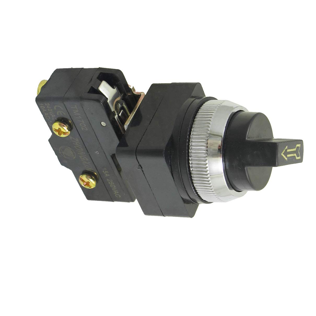 Buy Aexit AC 250V Industrial Switches 15A 1NO 1NC 30mm Thread 2 ...