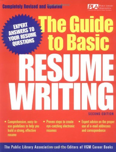 The Guide to Basic Resume Writing eBook : Public Library Association ...