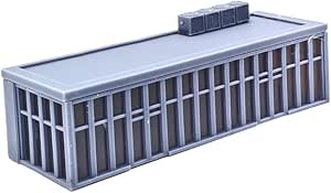 Amazon.com: Outland Models Modern Commercial Box Building Wide ...