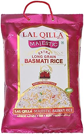 Amazon.com: Lal Qilla Majestic Extra Long Grain Basmati Rice - 10 Pound