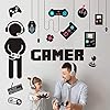 2 Sheets of Gamer Wall Stickers with Colorful Controller Wall Decals ...