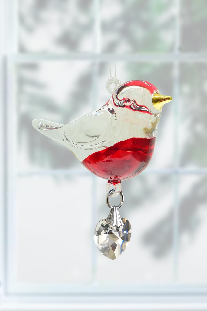 Wild Things Handmade Pretty Little Birds Glass Bird Suncatcher Crystal ...