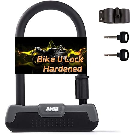 Amazon.com: ICOCOPRO Bike U Lock with 3 Keys, 18.76mm Bike Lock Bicycle ...