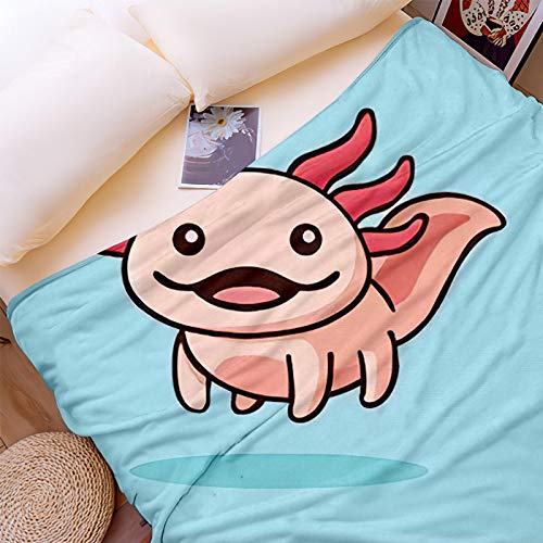 Axolotl Blanket,Plush and Warm Home Soft Cozy Portable Fuzzy Throw ...