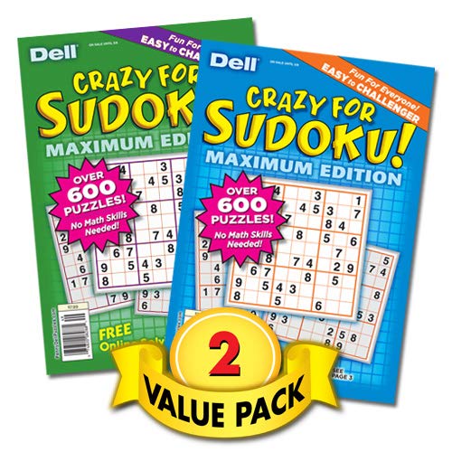 Crazy for Sudoku! Maximum Edition Puzzles for All Ages – 2 Pack ...