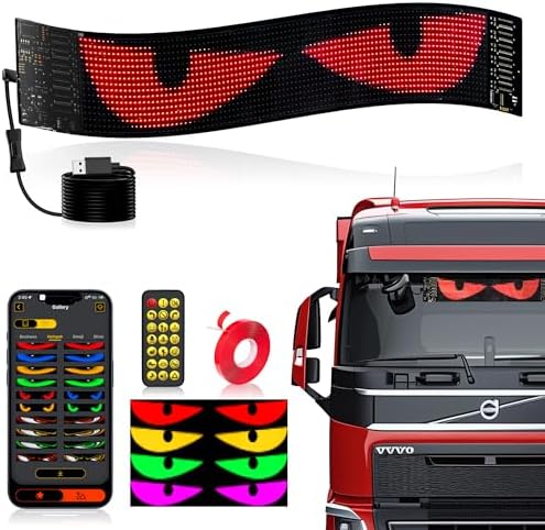Amazon.com: LED Car Sign, Devil Eyes Light for Windshield Ojos Led Para ...