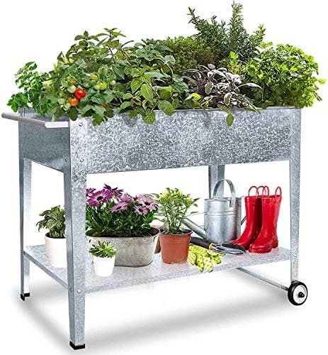 Amazon.com: Highpro Raised Garden Bed with Legs, Mobile Planter Box ...