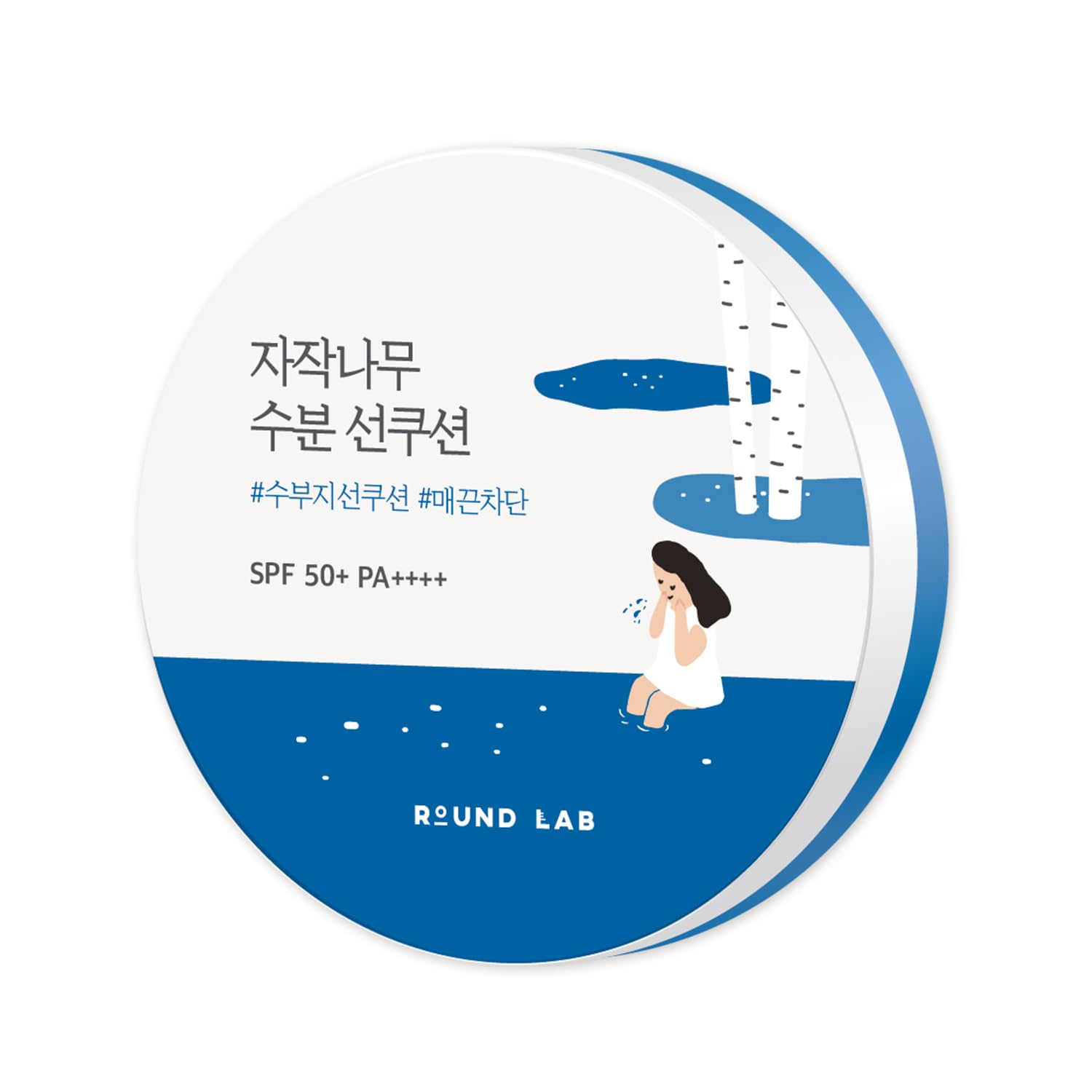 Amazon.com: ROUND LAB Birch Juice Moisturizing Sun Cushion SPF 50+ PA ...