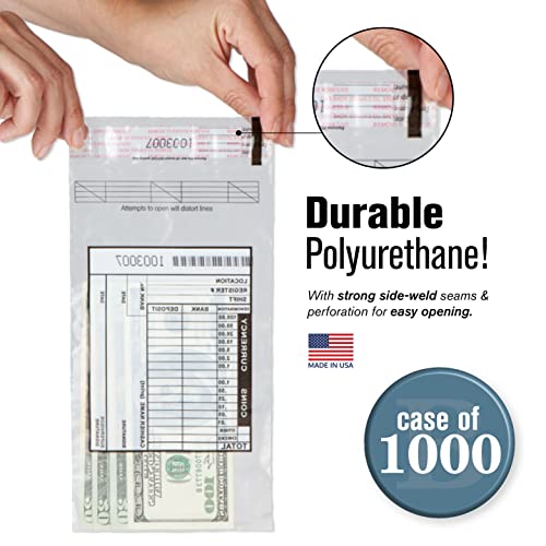 Snapklik.com : BankSupplies Cash Transmittal Bags Tamper Evident 5W X ...