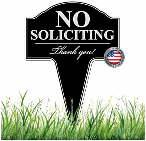 Amazon.com: HEIOKEY Honeycomb Reflective No Soliciting Sign for Yard ...
