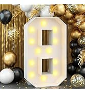Amazon.com : 4ft Marquee Light up Numbers 60 Mosaic Numbers Frame for ...
